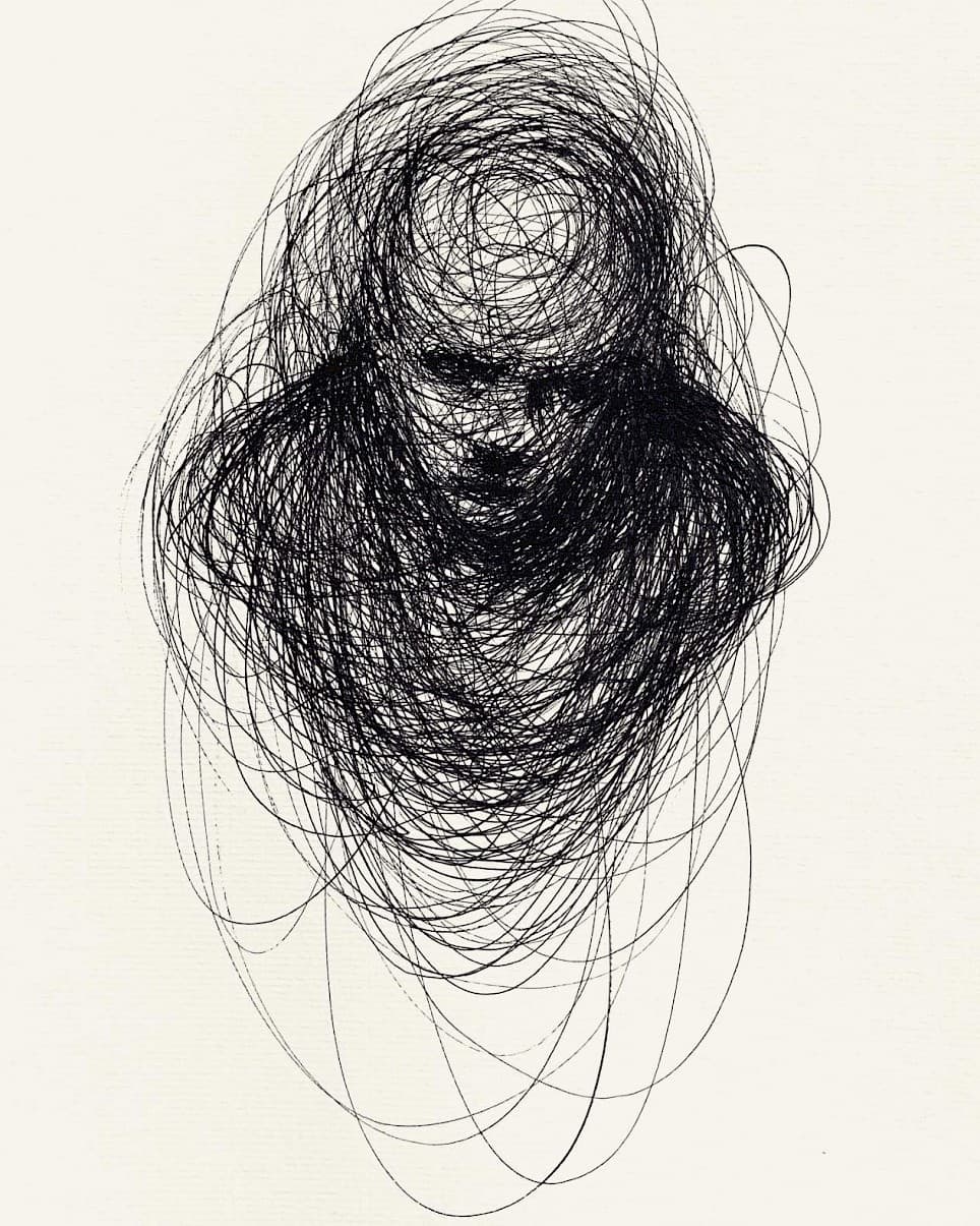 Adam Riches Ballpoint Pen Drawings