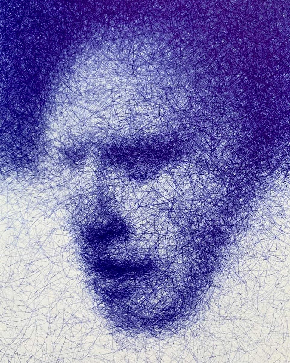 Adam Riches Ballpoint Pen Drawings